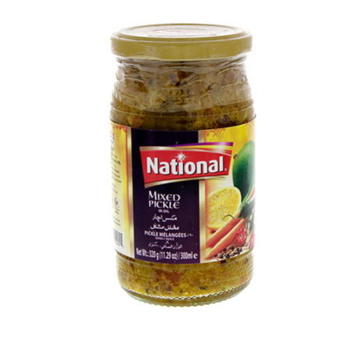National Mixed Pickle 320g x 12 - Mega International Foods Aust