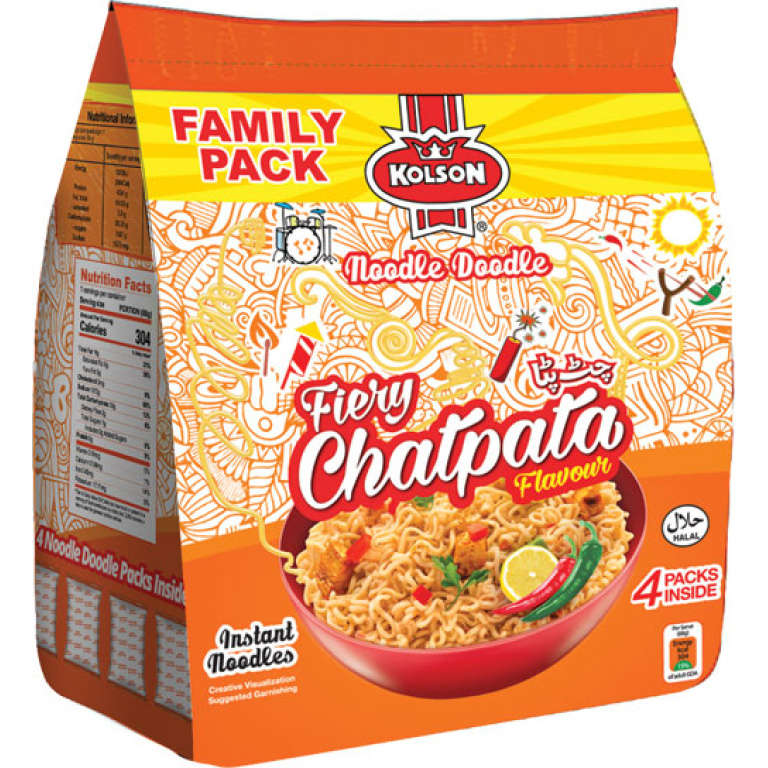 Kolson Chatpata Noodles (65g x 04 Packs x 18 Bags) - Mega International ...
