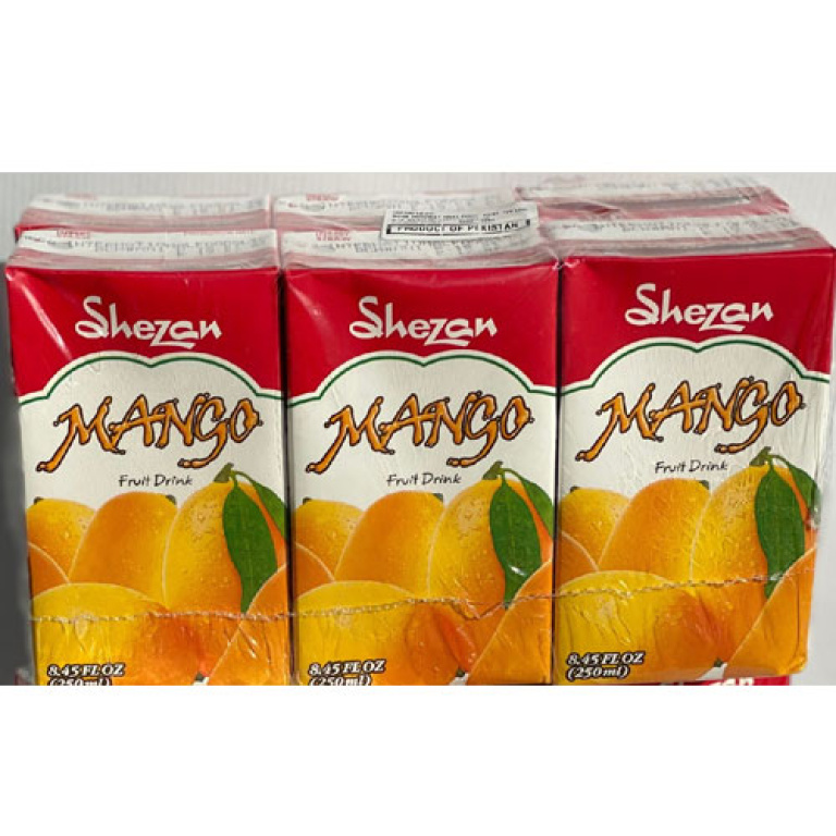Shezan Mango Juice Regular 250ml x 36 - Mega International Foods Aust