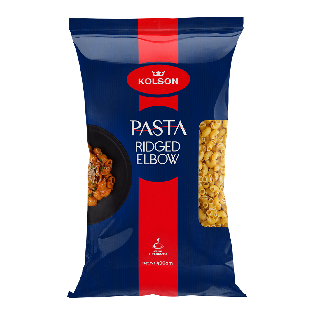 Kolson Macaroni Ridged Elbow 400g x 20 - Mega International Foods Aust