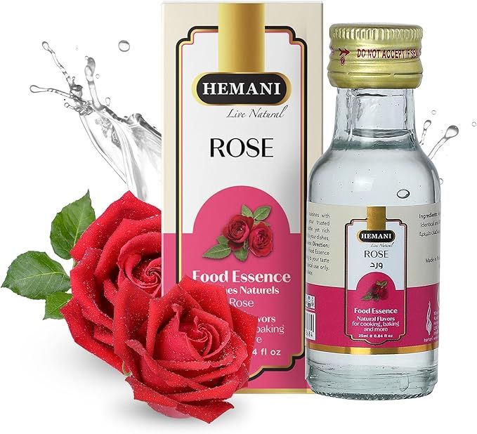 Hemani Food Essence Rose 25ml Dozen - Mega International Foods Aust